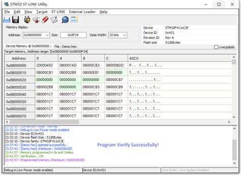 STM ST LINK Utility Reversepcb