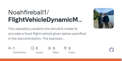 github noahfireball1 flightvehicledynamicmodel this repository