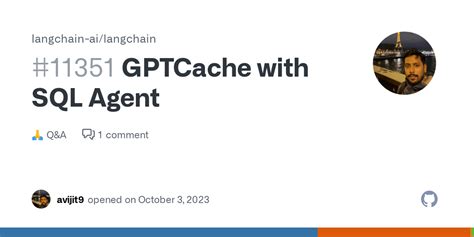 GPTCache With SQL Agent Langchain Ai Langchain Discussion GitHub