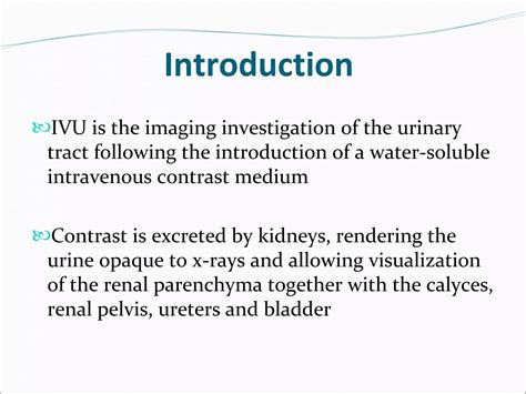 Intravenous Urography Ivu By Dr Bishnu Khatiwada Conventional Ivu