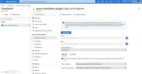 Plugin Azure Translation Dataiku