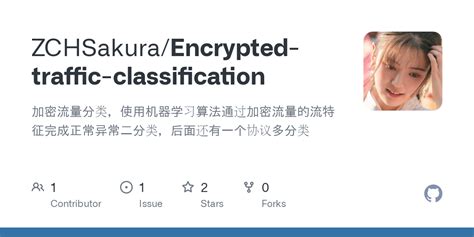 github zchsakura encrypted traffic classification 加密流量分类，使用机器学习算法通过