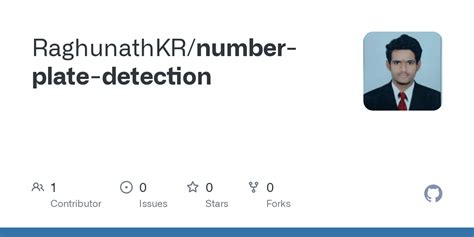 GitHub RaghunathKR Number Plate Detection