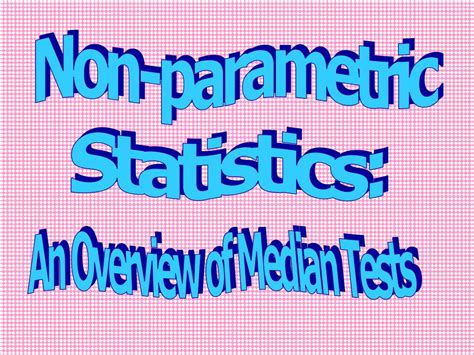 PPT Non Parametric PowerPoint Presentation ID 337400