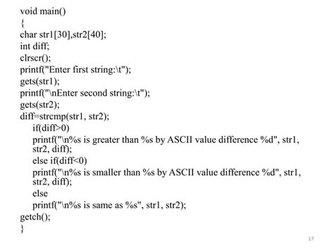 Strings In C Ppt
