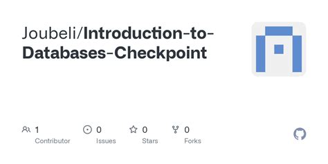 GitHub Joubeli Introduction To Databases Checkpoint
