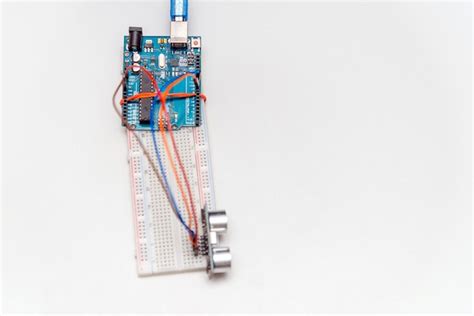 premium photo ultrasonic distance sensor arduino ultrasonic nano