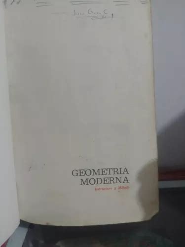 Geometria Moderna Estructura Y Metodo 9a R Jurgensen 1982 En Venta En