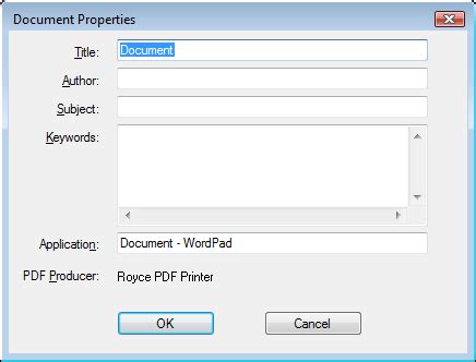 Document Properties