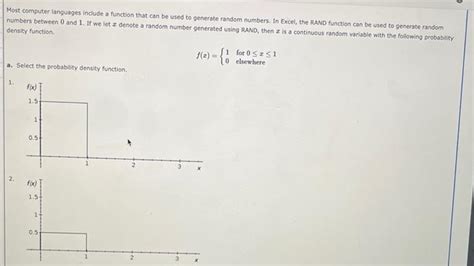 Solved Most Computer Languages Include A Function That Can