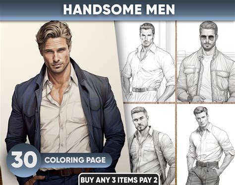Men Coloring Pages For Adults