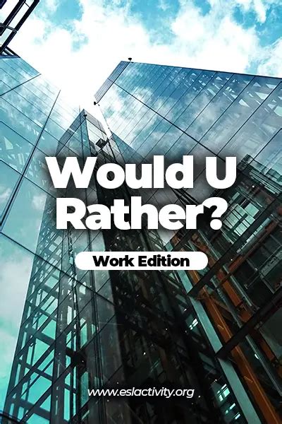 30 would you rather questions work edition for adults