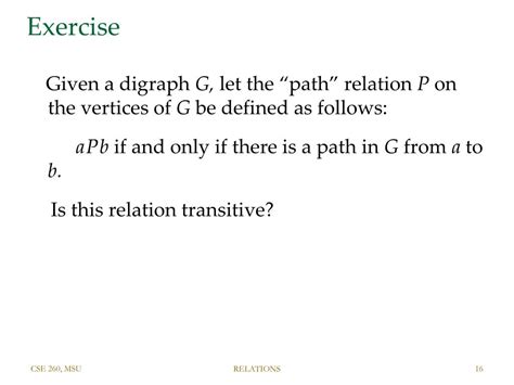 Ppt Closures Of Relations Transitive Closure And Equivalence