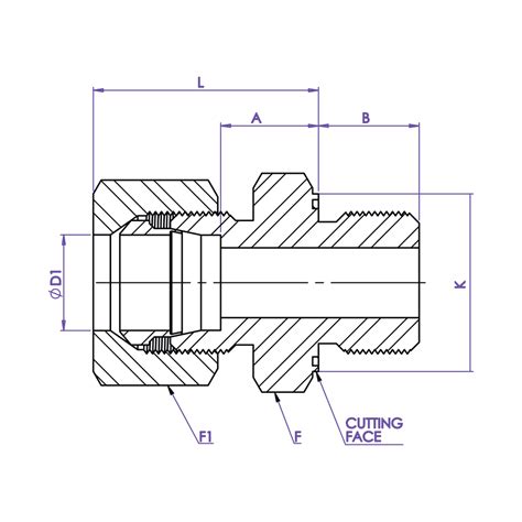 male connector bsp parallel arcellor controls