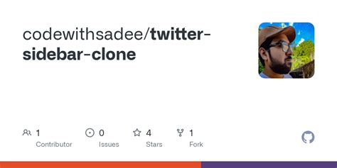 Github Codewithsadeetwitter Sidebar Clone