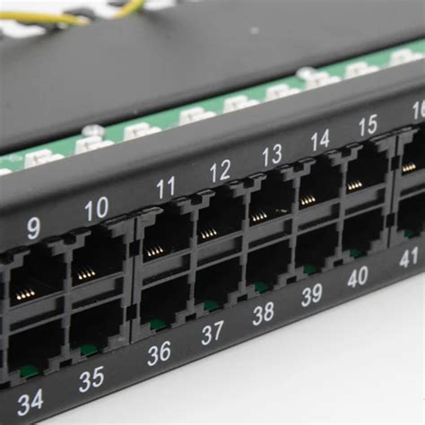 Ethernet Cat3 Voice Utp 50 Port Telephone Patch Panel 110 Or Lsa Rj11 Telephone Patch Panel
