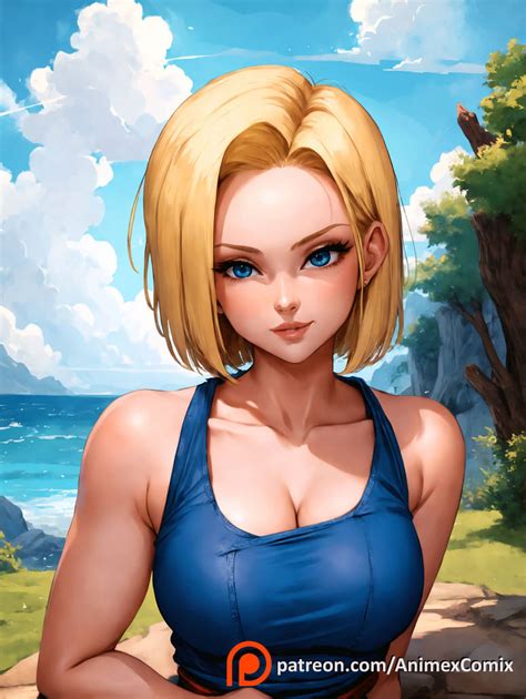 Android 18 Beach By Davesdx On Deviantart