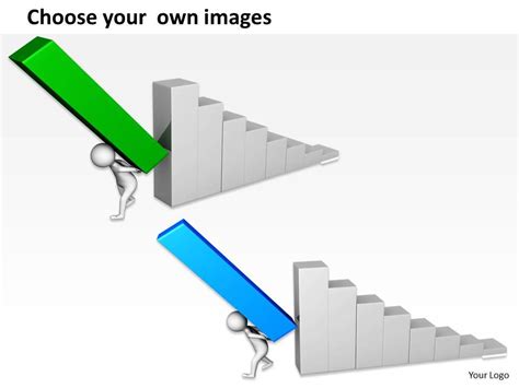 D Man With Business Bar Graph Ppt Graphics Icons Powerpoint PowerPoint Presentation Templates