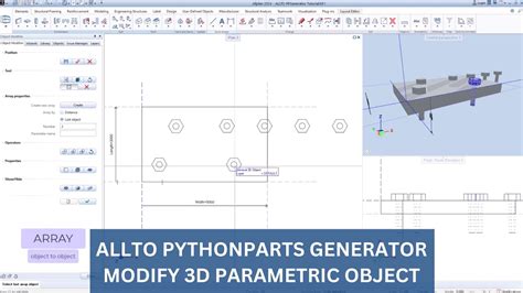 Tutorial Modify 3d Parametric Object Move Copy Reset Array