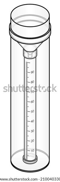 Rain Gauge Nilometer Hygrometry Pluviometer Udometer Stock Vector