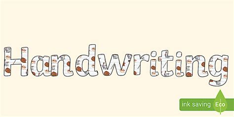 Handwriting Display Lettering Teacher Made Twinkl