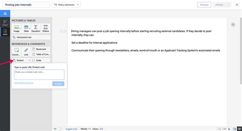 Inserting Embed Codes