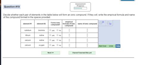 Solved Question 19 Decide Whether Each Pair Of Elements In