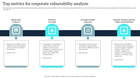 Top Metrics For Corporate Vulnerability Analysis Diagrams Pdf