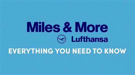 Miles And More Frequent Flyer Program Guide How To Earn And Use Miles