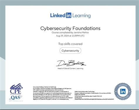 Linkedinfam Cybersecurity Jenisha Mehta