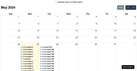 React Fullcalendar 50 Codesandbox