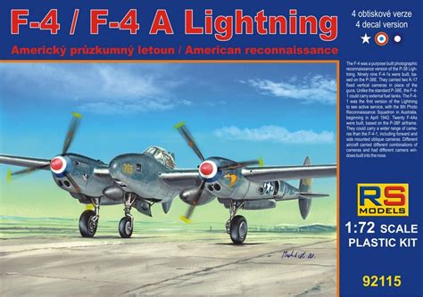 Rs Models 92115 Lockheed F4 F4a Lightning