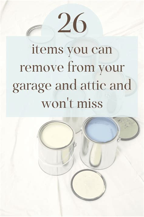 Cluttered Garage And Attic Use This Checklist · Nourish And Nestle