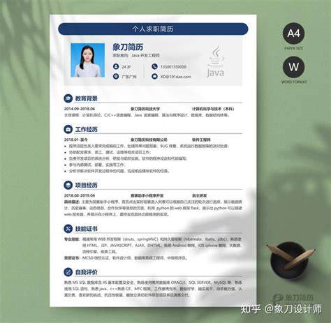 Java软件开发个人简历该怎么写附简历模板 知乎