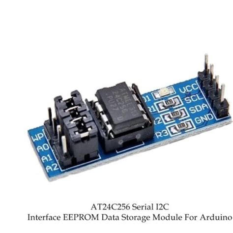 jual at24c256 serial i2c interface eeprom data storage module jakarta