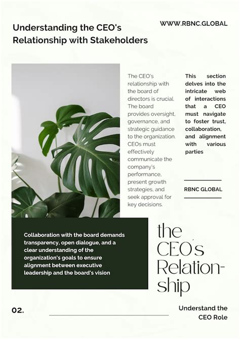 Understanding The Ceos Relationship With Stakeholders Rbnc Build And Execute Strategy