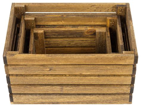 Modular Crates Small Medium And Large Rustic Storage Bins And