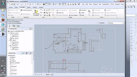 Creating Drawings With Pro Engineer Youtube