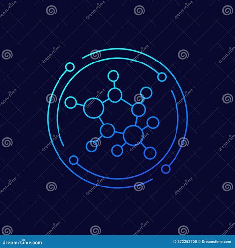 Decentralization Decentralized Structure Icon Stock Vector Illustration Of Thin Science