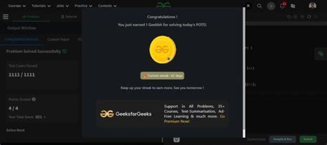 Pradeep S V On Linkedin 100daysofcode Geeksforgeeks Codingchallenge