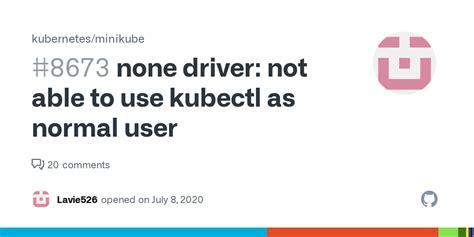 None Driver Not Able To Use Kubectl As Normal User · Issue 8673