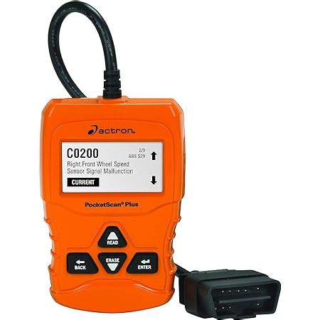 Amazon Com Actron CP9125 C PocketScan Code Reader For 1996 And Newer Vehicles Orange Automotive