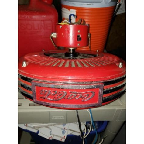 Other Cocacola Ceiling Fan 44 93b Motor 120v Advertising Coke Vintage