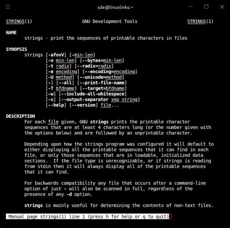 Alternatives To Popular Cli Tools Strings Linuxlinks