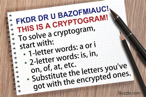 cryptogram being one of the earliest methods of encrypting simple text into cipher and which