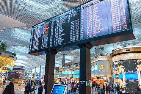 how do airports use led screens to optimize flight information display