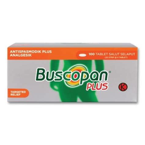 Buscopan Plus 4 Tablet Manfaat Kandungan Dosis Dan Efek Samping