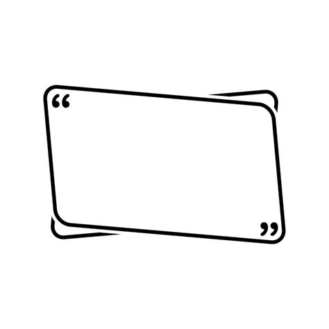Text Box Line Vector Outline Text Box Template Comment Vector