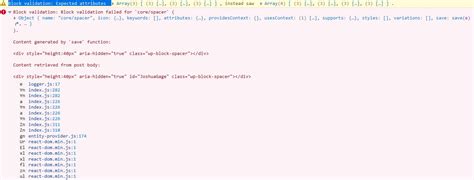 editing a page that has a spacer block with an html anchor produces