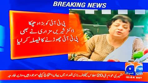 Shireen Mazari Has Announced To Leave Pti And Politics Rpakistan